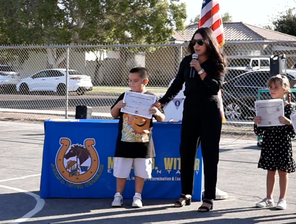 September Student of the Month Assemblies | Myron D. Witter School